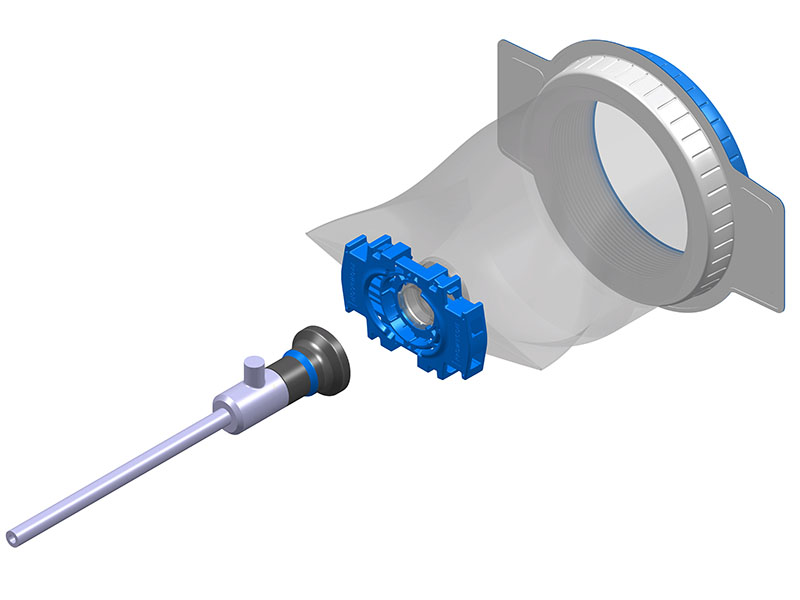 Sterile camera cover with enclosed adapter | OptiGuard Pro